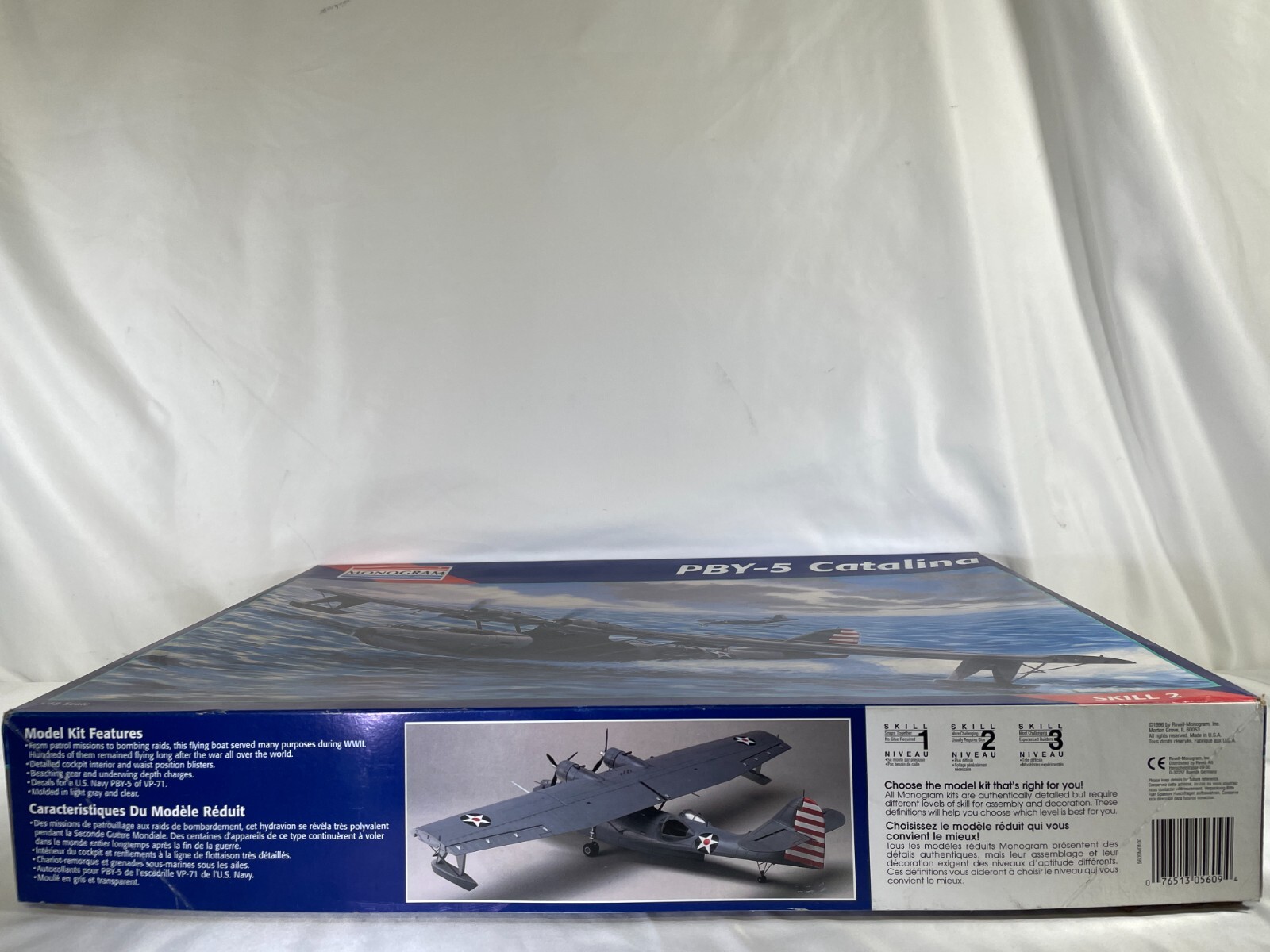 Monogram PBY-5 Catalina 1:48 Model Kit Open Box Sealed Parts 5609 Skill ...