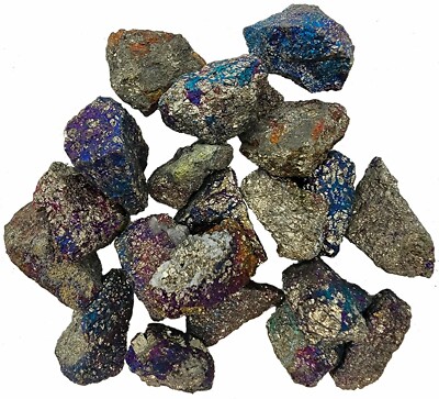 1 lb Peacock Ore - Chalcopyrite Rough Chunk Rock Crystals Pound - LARGE ...