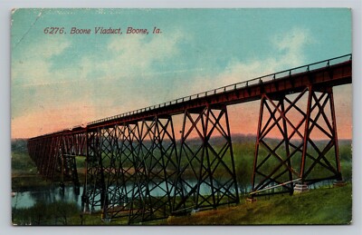 Boone Viaduct Railroad Bridge Boone IA Iowa 1910s Antique Unused ...