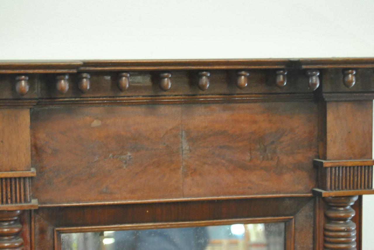 ANTIQUE AMERICAN FEDERAL STYLE FLAMED MAHOGANY MIRROR, 49" Tall | eBay