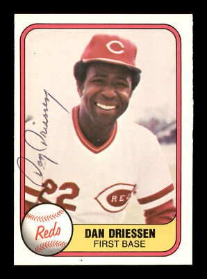 Dan Driessen Auto Autographed Signed 1981 Fleer Card #205 Cincinnati ...
