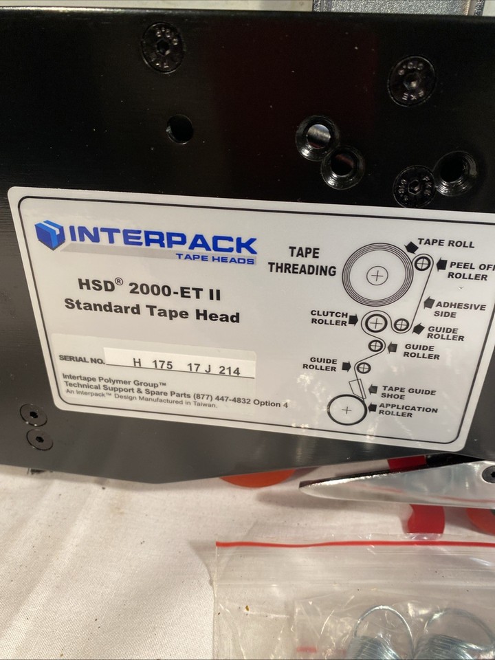 Interpack Tape Head Hsd 2000-ET 2 New With Spring Set | eBay