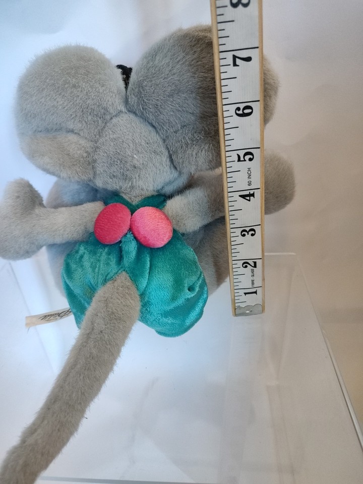 Thomas Goletz Diddle Plush Mouse Soft Toy Vintage 1990s Grey Blue | eBay UK