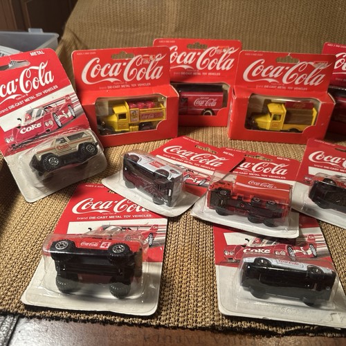 Coca Cola Coke Die-Cast LOT Vintage Hartoy Cars 1/64 Vans Trucks Metal ...
