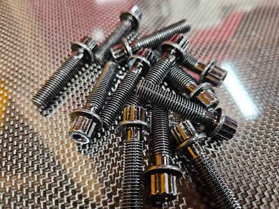 10pcs Split rim Wheel bolt - Black M7x32mm 2 or 3 piece Style 5 RC090 ...