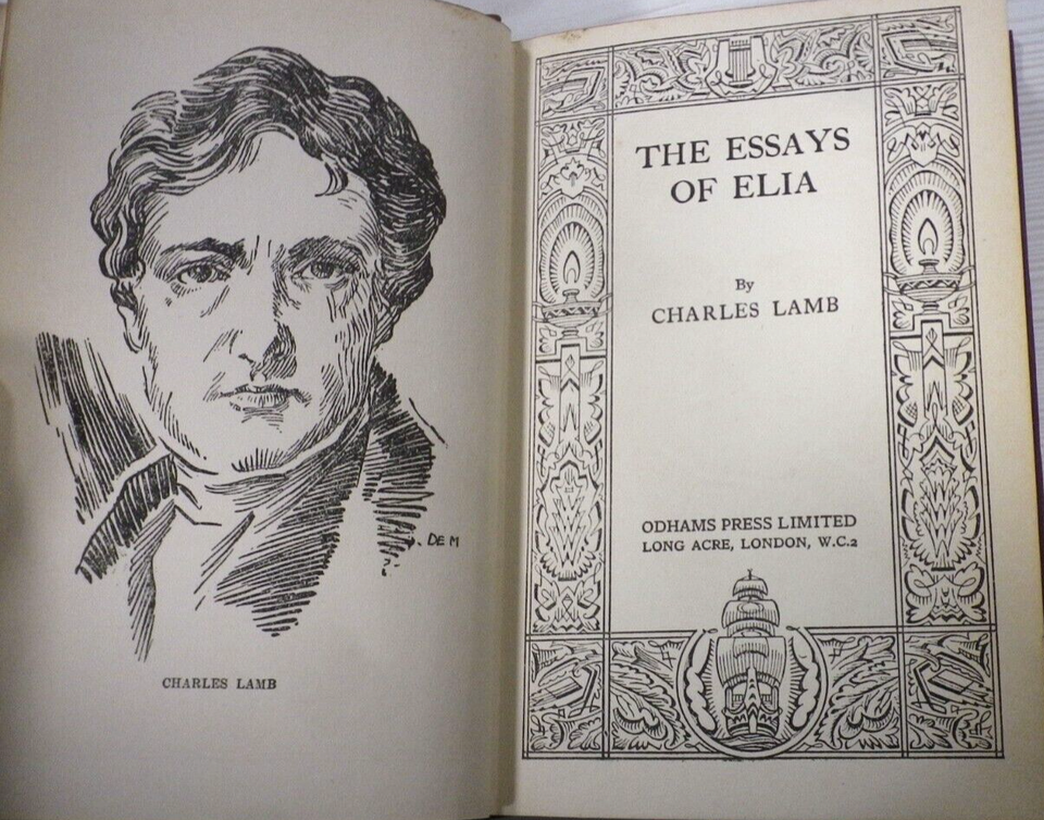 The Essays of Elia - Charles Lamb - Odhams Press Books - 1930’s | eBay