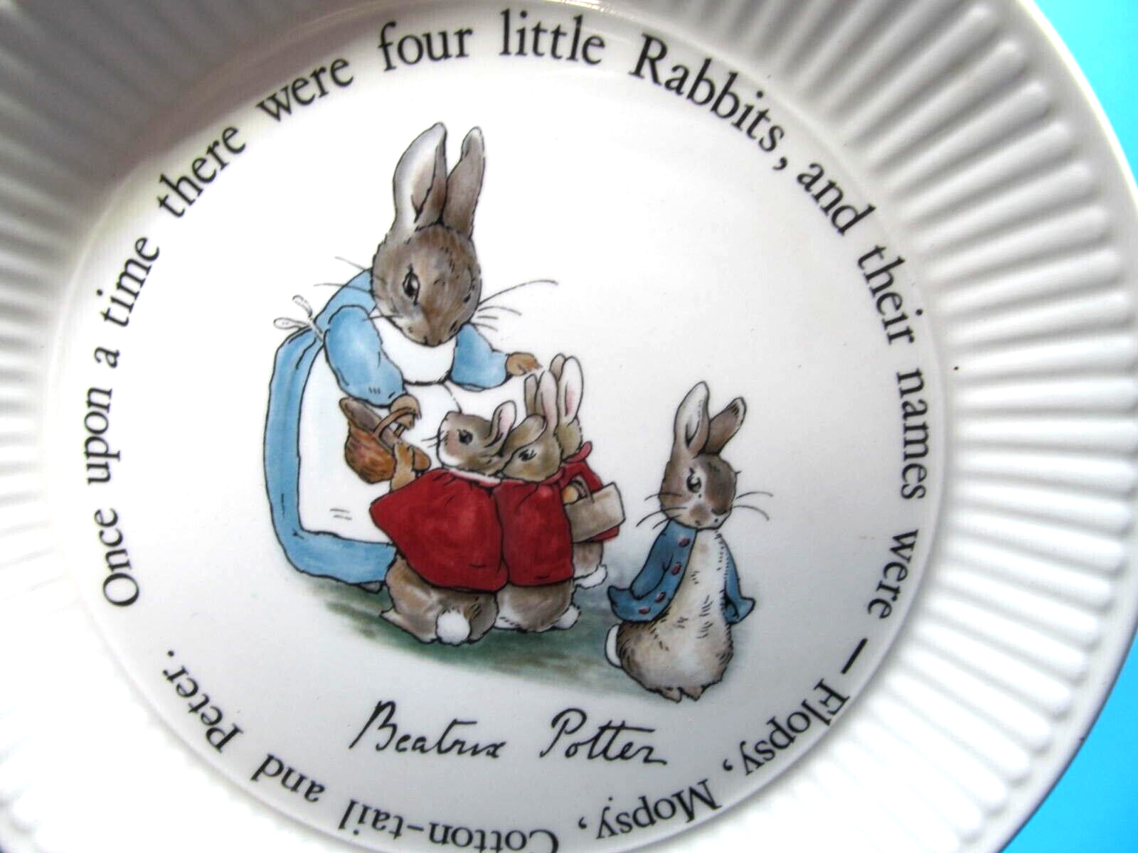 Wedgwood Frederick Warne Peter Rabbit 6" Plate Signed Beatrix Potter ...