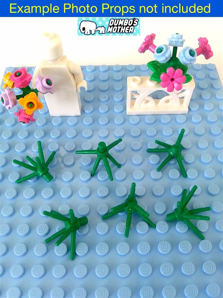 Lego Flower Plant Stem 6 Stalks Green Wedding Bouquet Grass Foliage ...