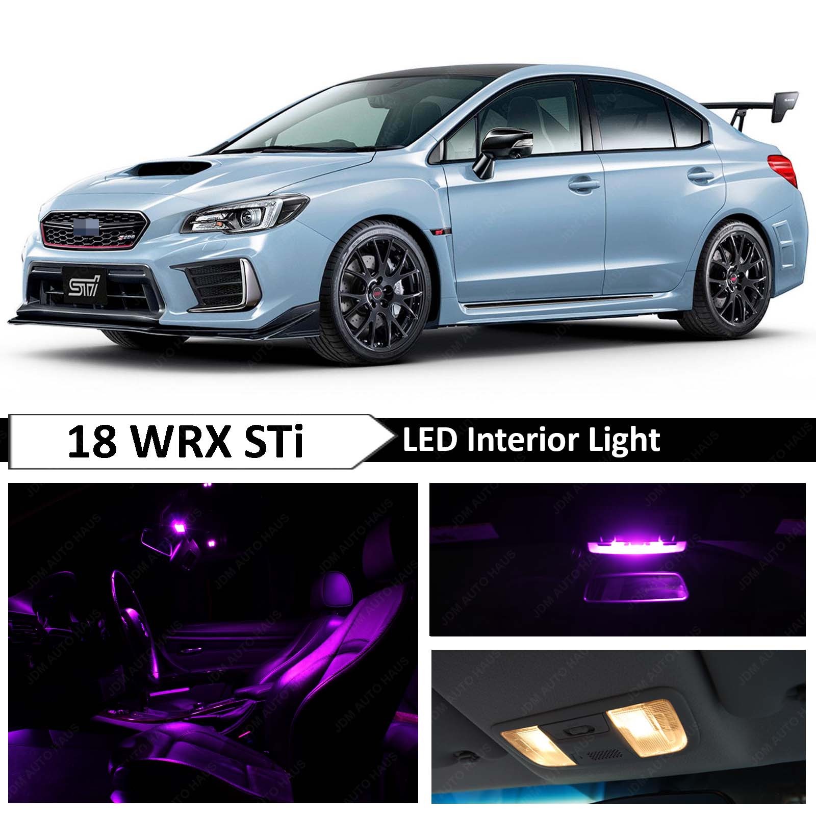10x Purple Full Interior LED Lights Bulbs Fits 2019 2018 Subaru Impreza ...