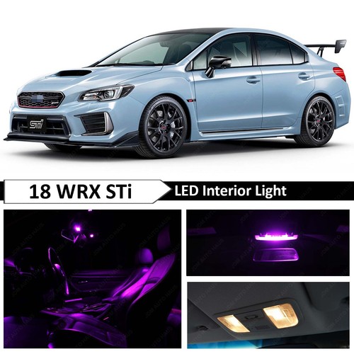 10x Purple Full Interior LED Lights Bulbs Fits 2019 2018 Subaru Impreza ...
