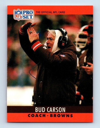 1990 Pro Set Bud Carson Cleveland Browns #77 | eBay
