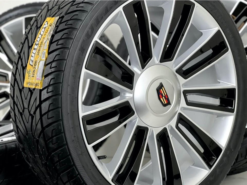 24" INCH CADILLAC ESCALADE RIMS Wheels Rims 4 set 6X139 PLATINUM hyper ...