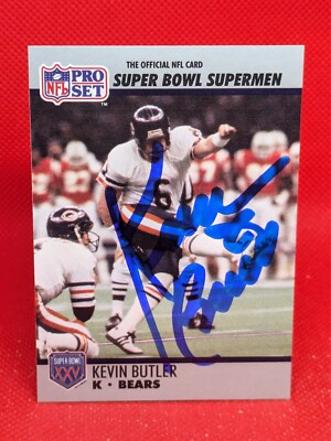 AUTOGRAPH on card: Kevin Butler 1990 Pro Set #120 | eBay