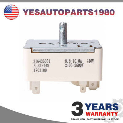 Range Large Surface Element Switch Replacement For Frigidaire 316436001 ...