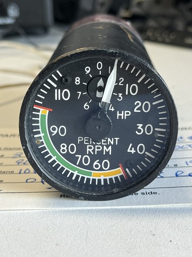 Aviation man cave HP Turbine RPM Indicator GulfstreamGage Bombardier ...