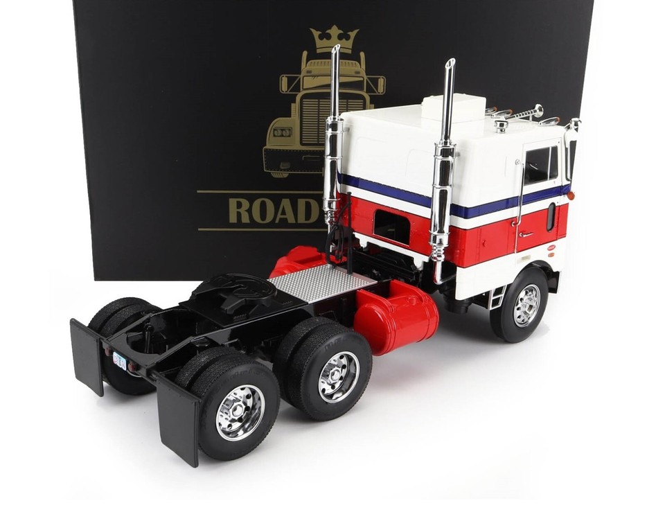 1977 PETERBILT 352 PACEMAKER WHITE-RED-BLUE 1:18 SCALE BY ROAD KINGS ...