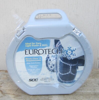 SCC EUROTECH ALLOY TIRE CHAINS #358202 Costco NEW, UNOPENED | eBay
