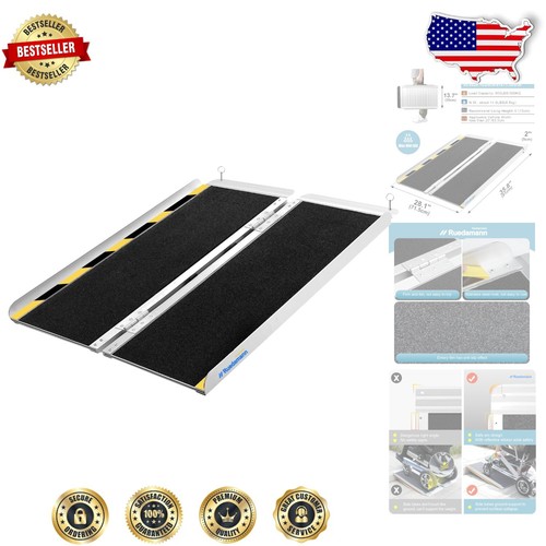 3FT Folding Wheelchair Ramp - Heavy-Duty Non-Slip Aluminum Access ...