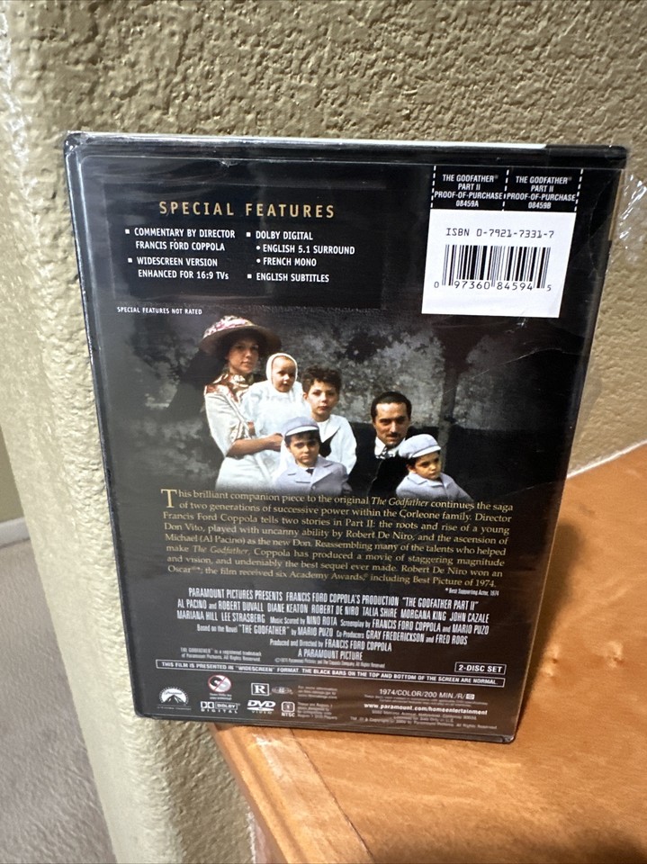 The Godfather Part II 2-Disc Widescreen Collection DVD Al Pacino NEW ...