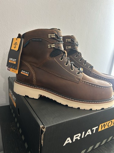 ariat work boots "rebar lift 6" h20 composite toe | eBay