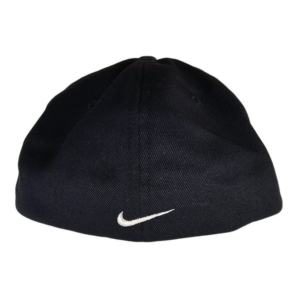 Nike Golf Nike One VR Flex Fit Center Swoosh Black Cap #56323 Size L ...