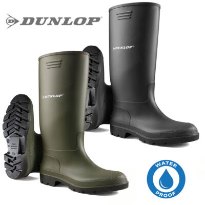DUNLOP WATERPROOF WELLINGTON GARDEN MUCK FIELD BOOTS MENS & LADIES ...