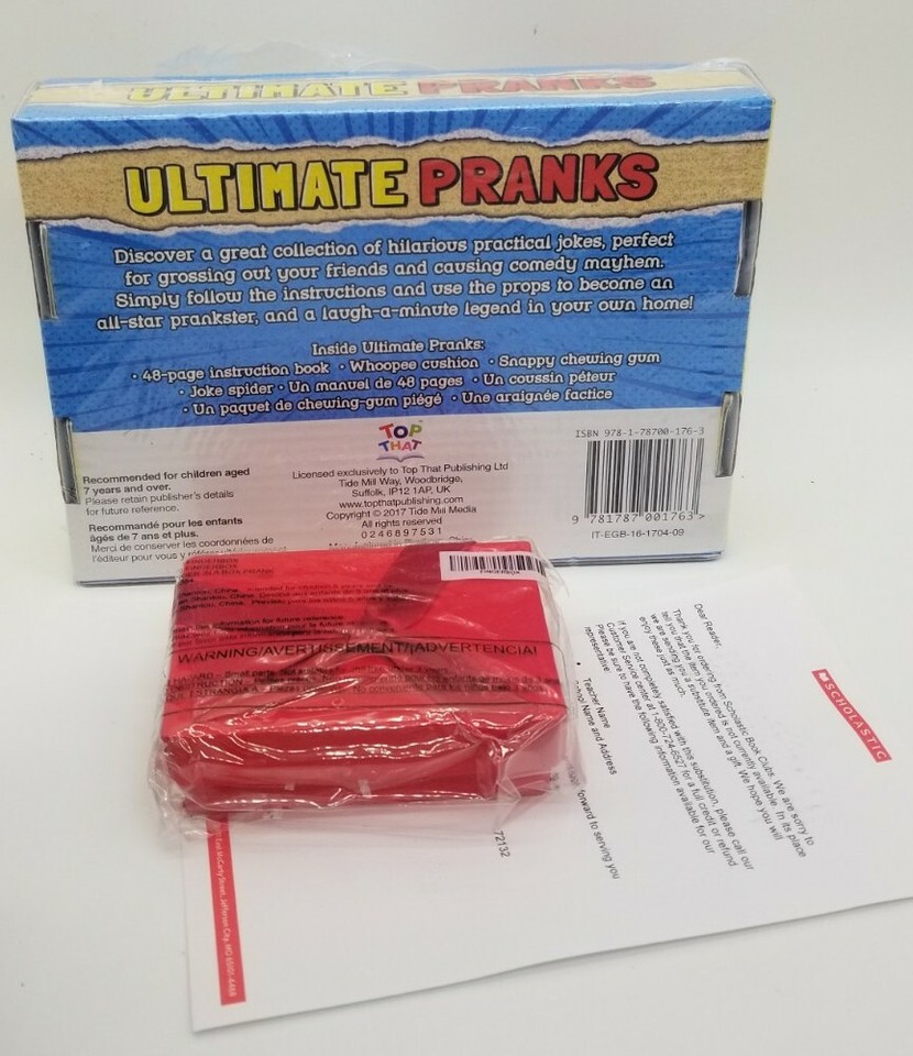 THE ULTIMATE PRANKS Scholastic 48pg Inst Book Whoopee Cushion Snappy ...