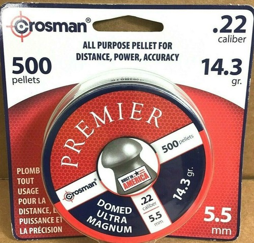 Crosman Premier Domed Ultra Magnum Pellets, .22 Cal 500 count C17 | eBay