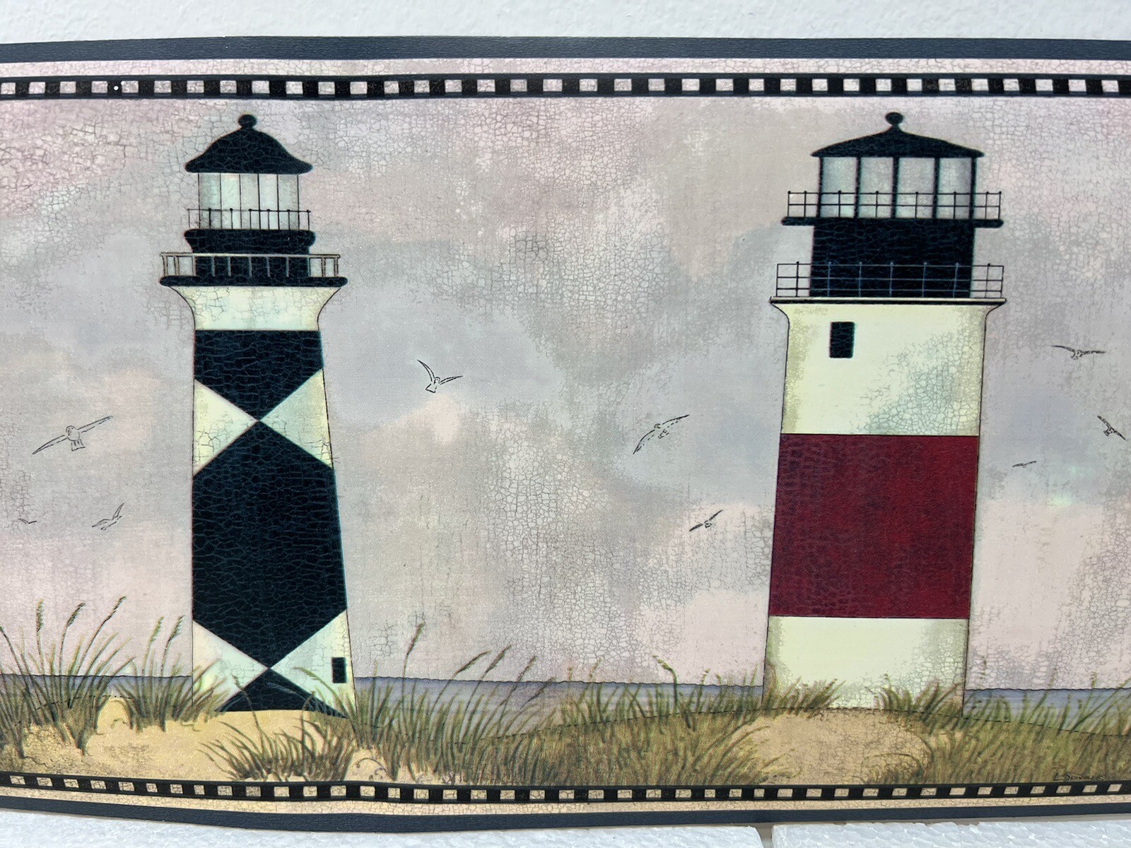 Wallpaper Border Country Lighthouses Birds Seashore #AA108072B | eBay