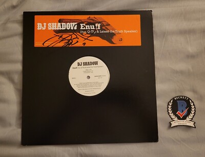 DJ Shadow signed autographed Enuff vinyl record single Beckett BAS COA ...