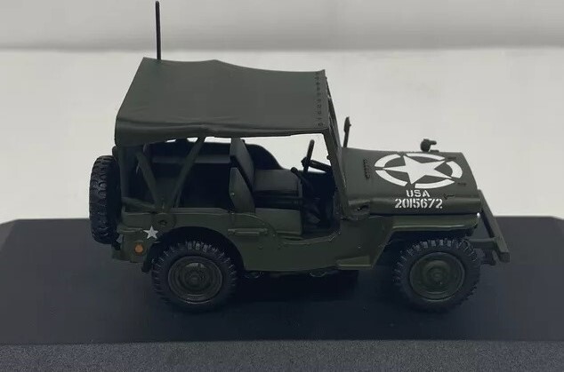 1/43 WW2 US ARMY CANOPY JEEP SUNSTAR CLOSED COVERED 11001 MODEL O GAUGE ...