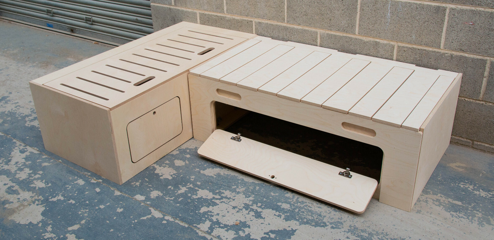 L-shape Seat Campervan Bed Pull Out Bench 6'x4' Plywood BED029/030 ...