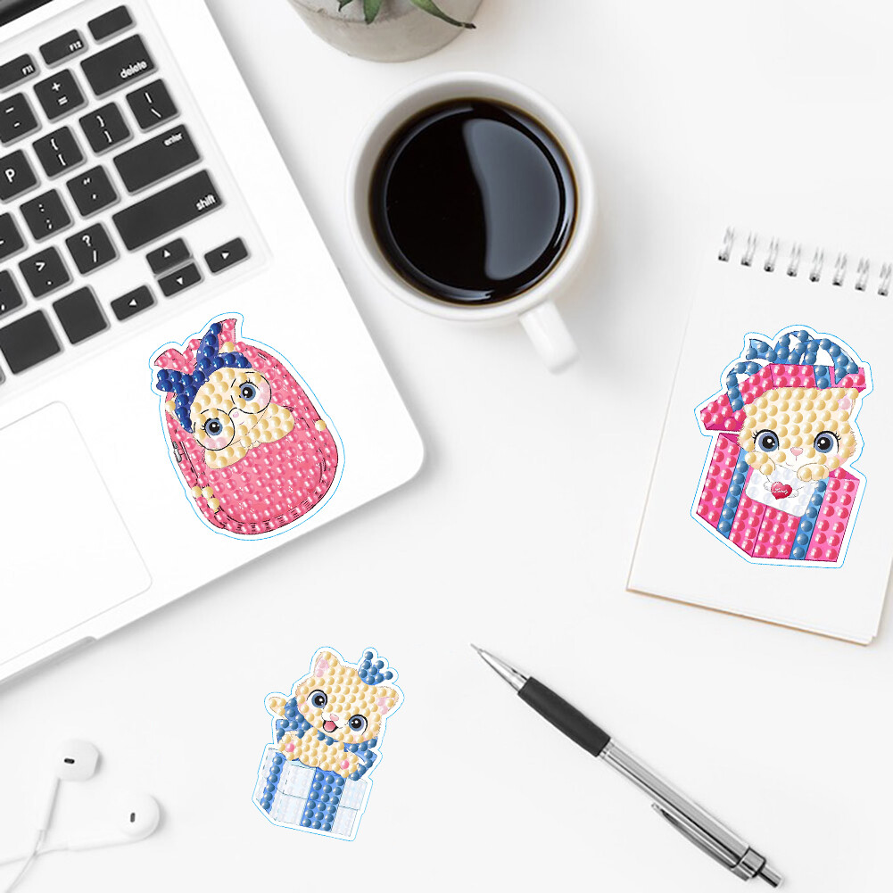 16PCS DIY Gem Sticker Diamonds Painting Stickers Kit for Kids Adult ...