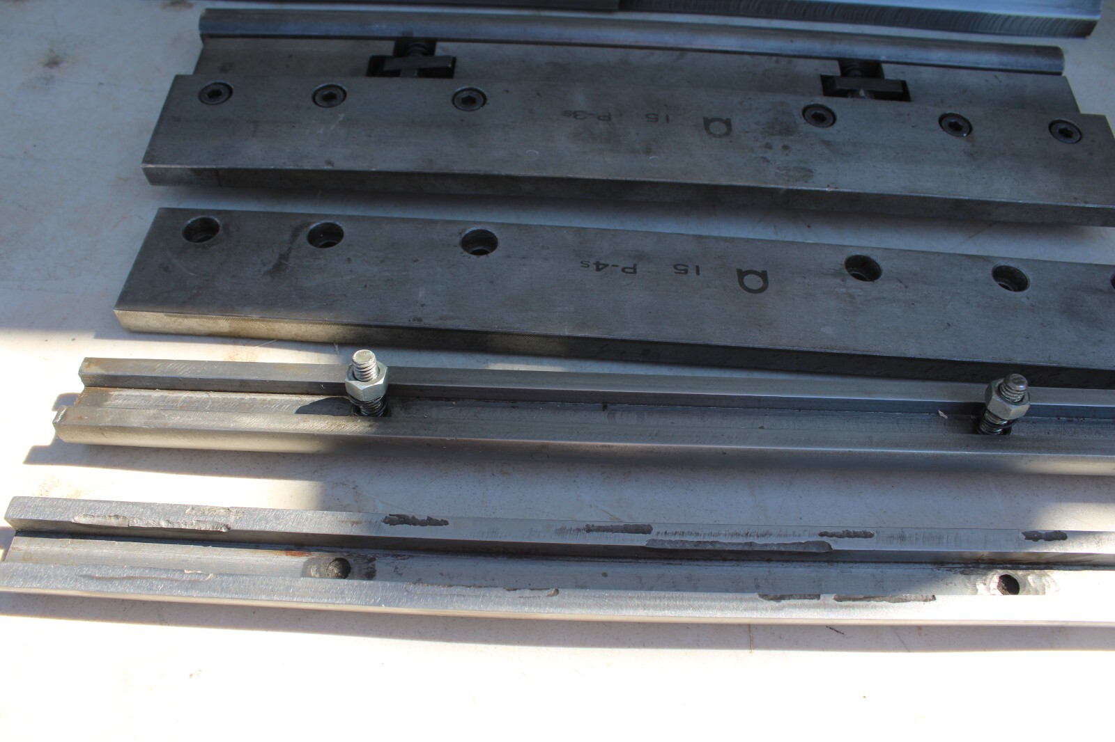 USED AMADA FORMING DIES 20" BOTTOM DIE, 16" TOP DIE | eBay