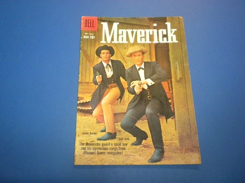 MAVERICK #7 - Dell Comics 1959 - TV MOVIE WESTERN JAMES GARNER JACK ...