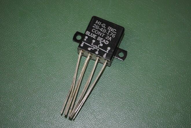 HI-G RELAY 2B-4B-176 5945-00-404-5556 5000 OHM 2PDT 5KILOHM 76 VDC 2 ...