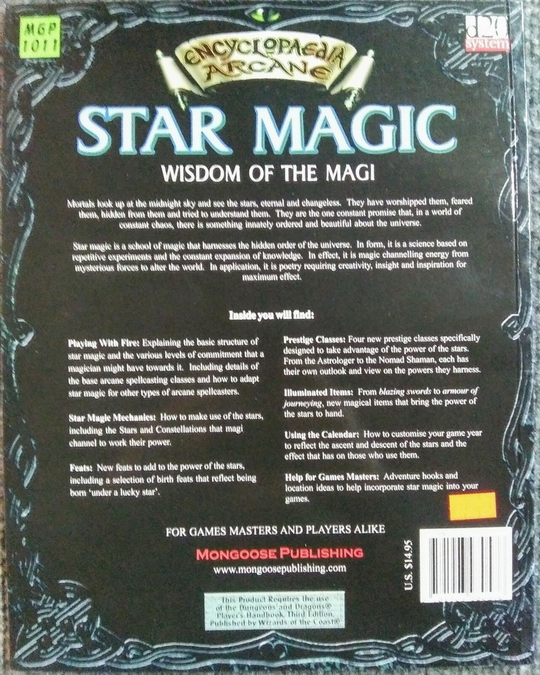Encyclopaedia Arcane: Star Magic : Wisdom of the Magi RPG d20 Mongoose ...