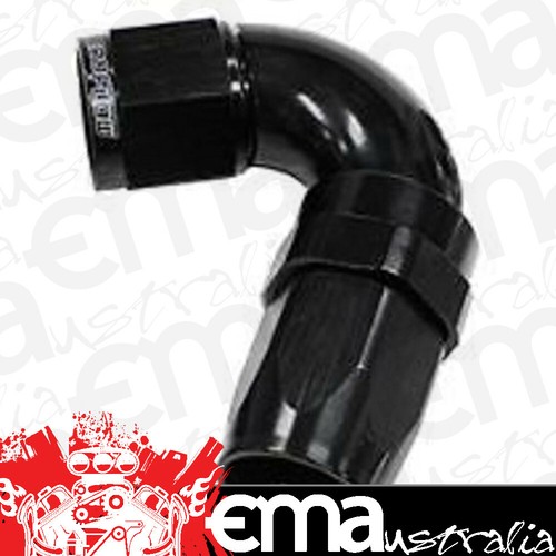 Aeroflow AF154-04BLK 120 Deg Hose End -04AN Black Full Flow Taper Style ...