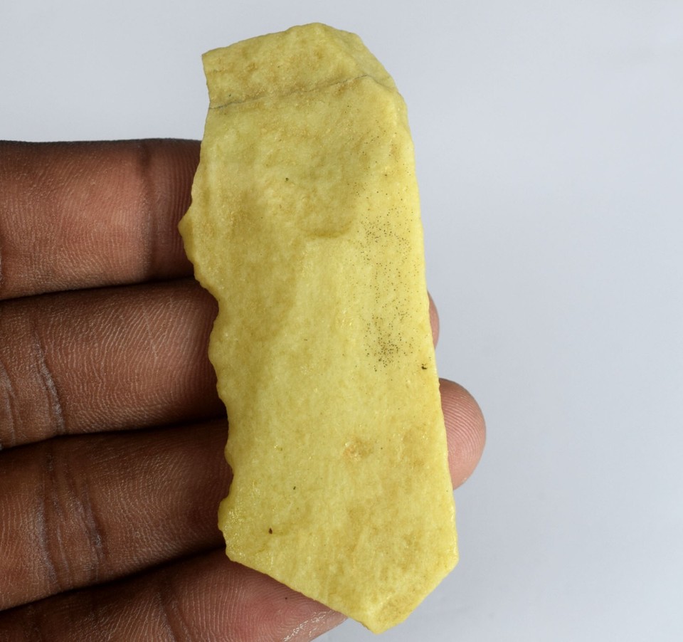 Yellowish Green Serpentine Natural Untreated 110.35 Ct Gemstone Rough ...