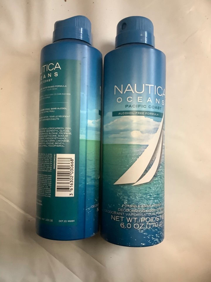 Nautica Oceans Pacific Coast Body Spray 2-pack - 100% Authentic | eBay