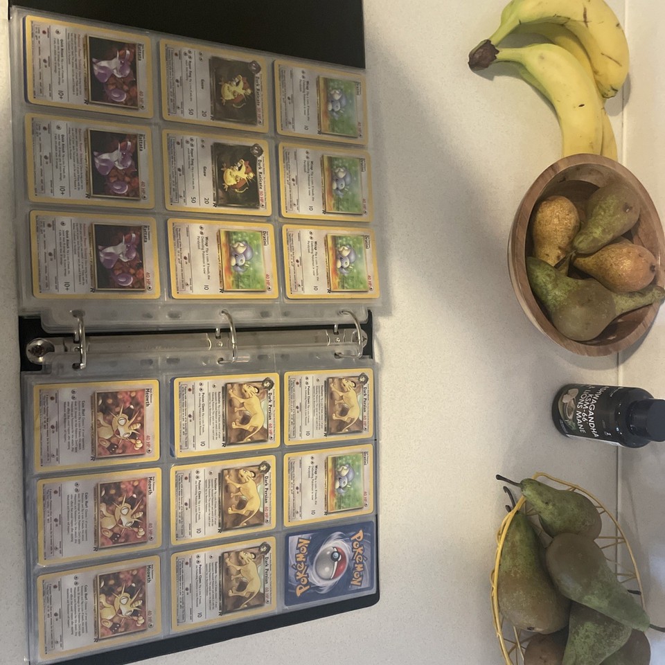 Team Rocket Binder RARE Vintage Binder With 128 Cards 2000 Pokemon with ...