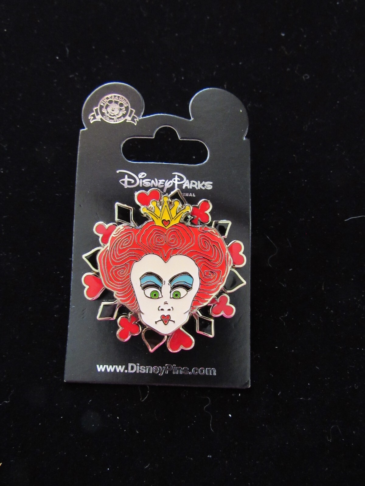 Disney Pin Queen Of Hearts Spinning Alice In Wonderland NEW on Card | eBay