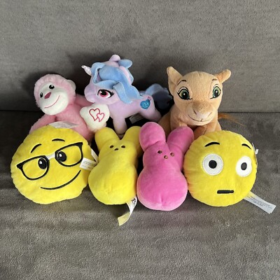 Mini Plush Random Stuffed Animals As Shown Lot Of 7 Funny Faces Peeps ...