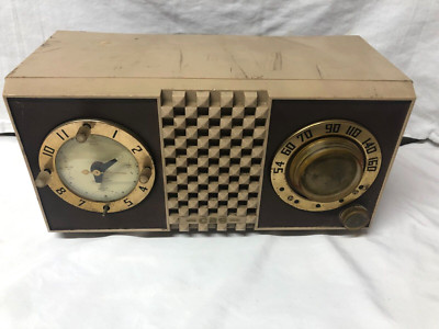 Vintage RARE CBS CLOCK TUBE RADIO MODEL 5440 FOR PARTS OR REPAIR | eBay
