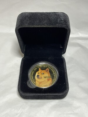 Gold Dogecoin Coins Commemorative Collectors Gold Plated Doge Coin | eBay