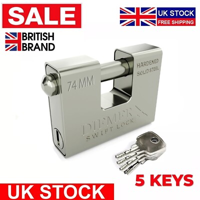 Shipping Container Lock HEAVY DUTY 74mm Padlock High Security Shutter ...