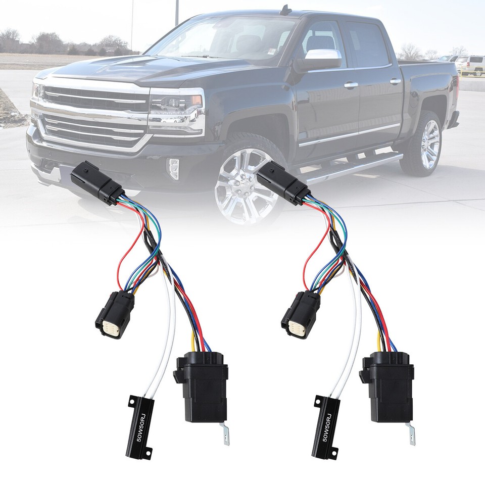 LED Type Headlights Wiring Harness Connector For 2016-2018 Chevy ...