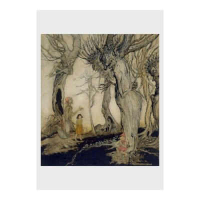 Arthur Rackham - 'The Trees and the Axe' (Aesop): Poster (11.7" x 16.5 ...