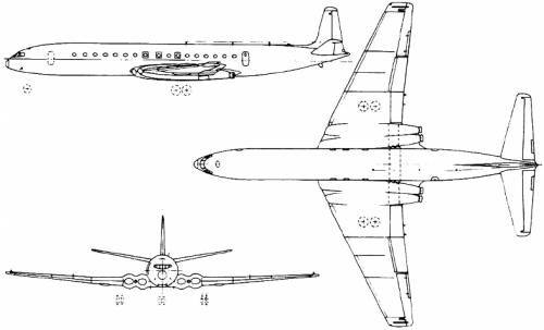 de Havilland DH 106 Comet 3 Aircraft Airplane Desk Kiln Dry Wood Model ...