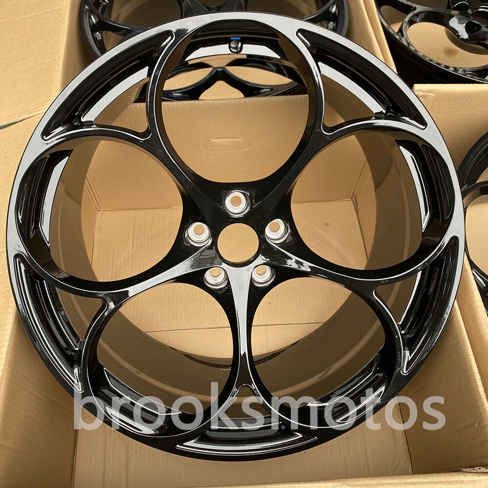 FOR RANGE ROVER VELAR 22" GLOSS BLACK FORGED WHEELS RIMS 22X9 SET OF 4 ...